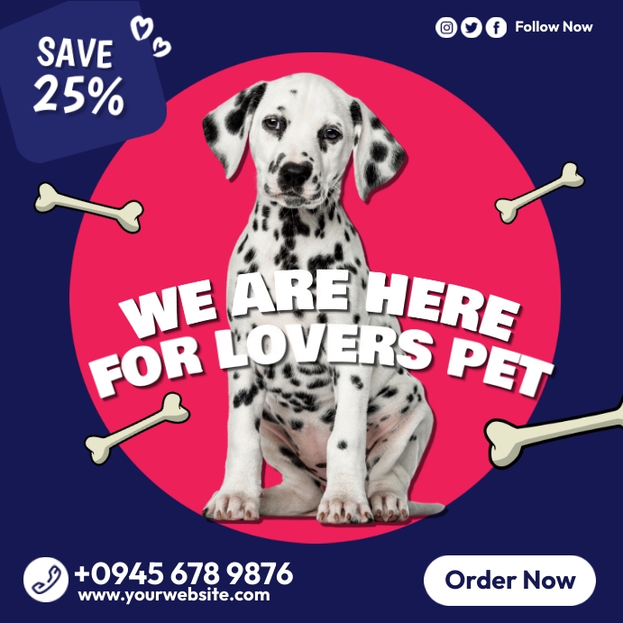 Dalmatian Dog Ads Template | PosterMyWall
