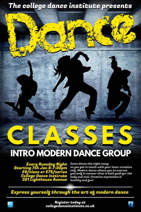 Dance Academy Flyer Template | PosterMyWall