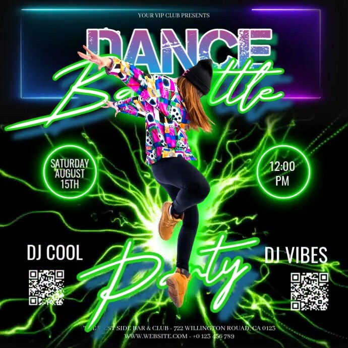 Dance Battle ad Template | PosterMyWall