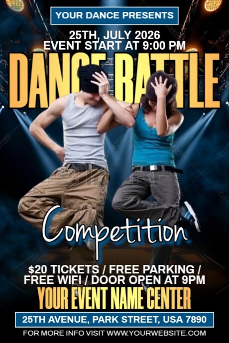 Dance Battle Competition Template | PosterMyWall