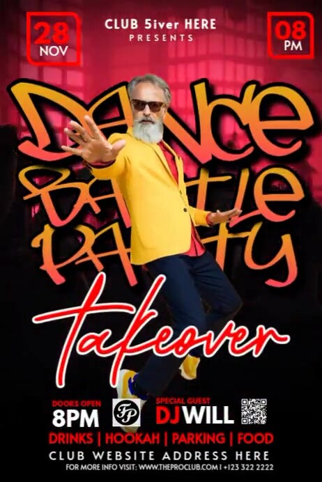 Plantilla de Dance Battle Party | PosterMyWall