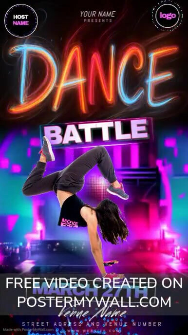 Dance Battle Poster Template | PosterMyWall