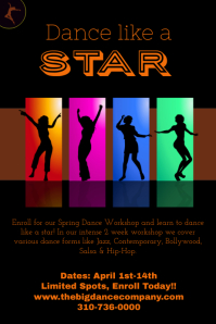 Customize 750+ Dance and Ballet Poster Templates | PosterMyWall