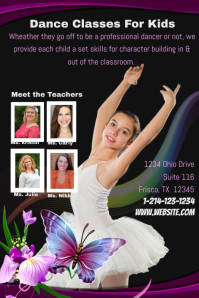 DANCE LESSONS POSTER Template | PosterMyWall