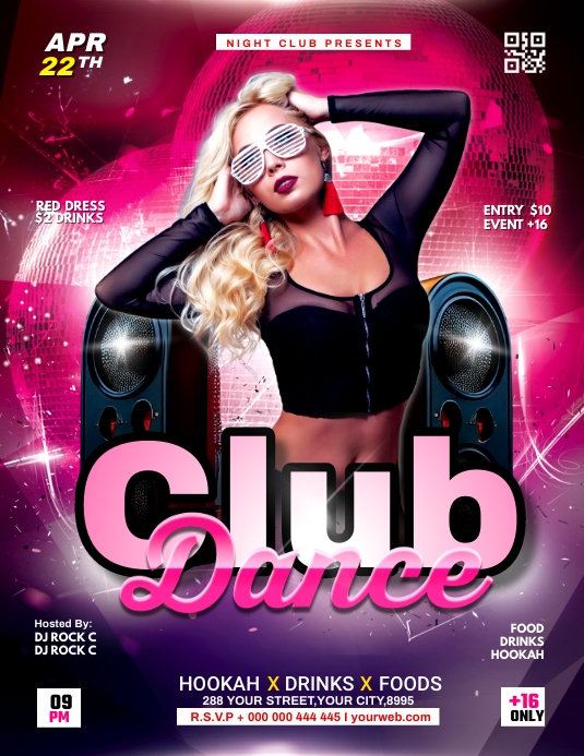 DANCE CLUB Template | PosterMyWall