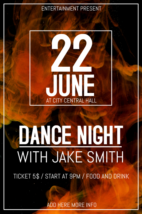 Dance Club party flyer template | PosterMyWall