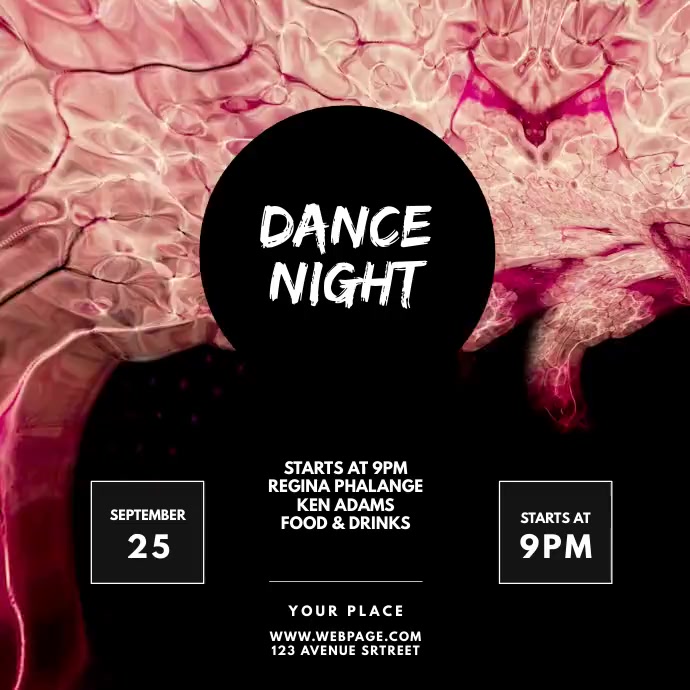 Dance Club Video ad Template | PosterMyWall