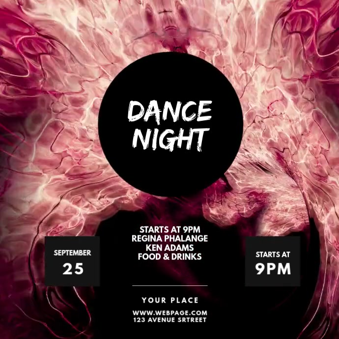Dance Club Video Template | PosterMyWall