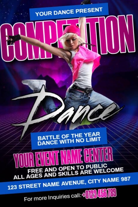 Dance Competition Ads Template | PosterMyWall