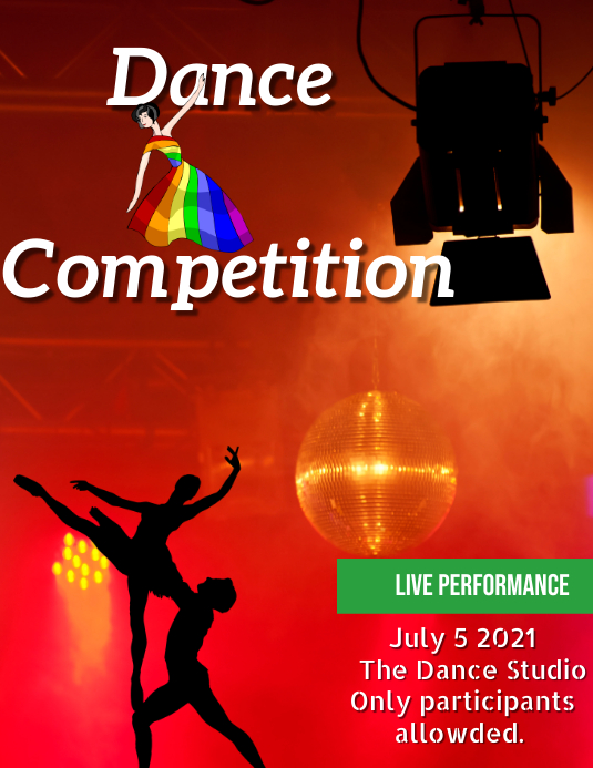 Dance competition Template | PosterMyWall