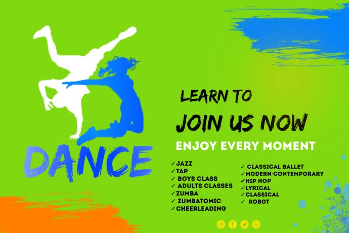 Dance design (4) Template | PosterMyWall