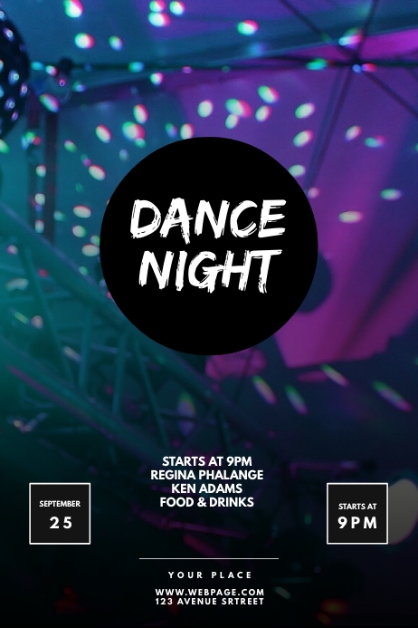 Dance disco Club flyer template | PosterMyWall