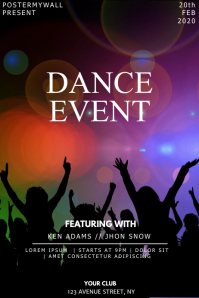 DANCE EVENT POSTER WITH GIRL Template | PosterMyWall