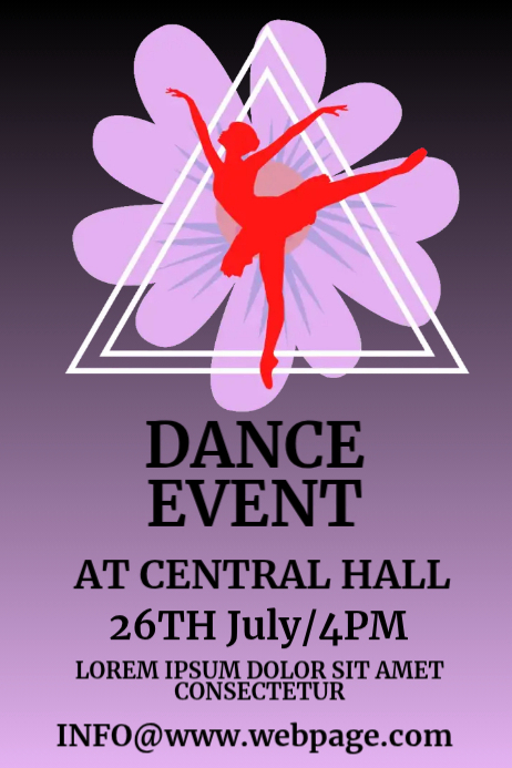 Copy of dance event invitation flyer | PosterMyWall