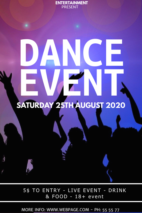 Dance event party flyer template | PosterMyWall