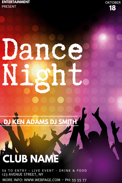 Copy of Dance event party flyer template | PosterMyWall