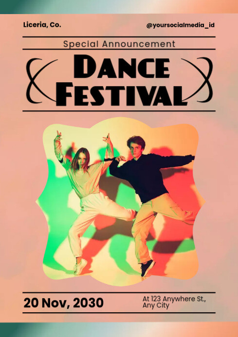 dance festival template | PosterMyWall