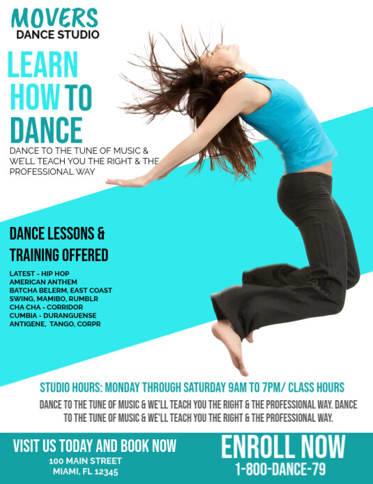 Dance Lesson Template | PosterMyWall