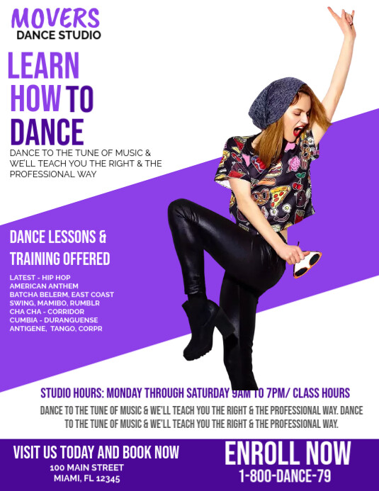 Dance Lesson Template | PosterMyWall