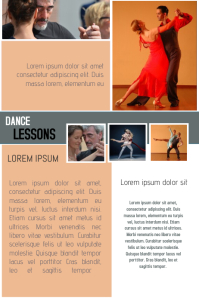 Dance Lessons Flyer Template | PosterMyWall
