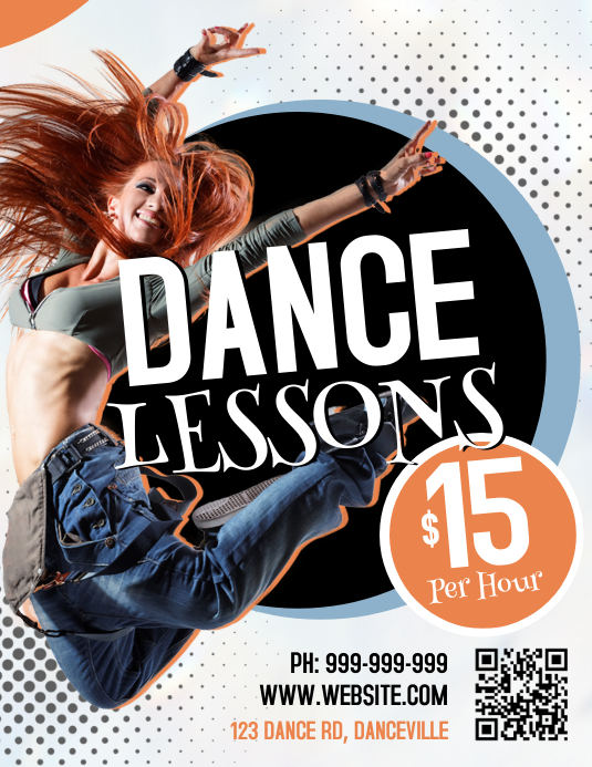 Dance Lessons Poster Template | PosterMyWall