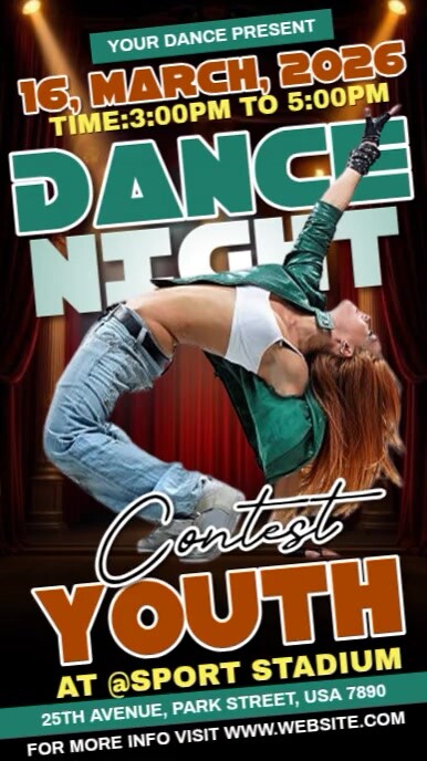 Dance Night Contest Template | PosterMyWall