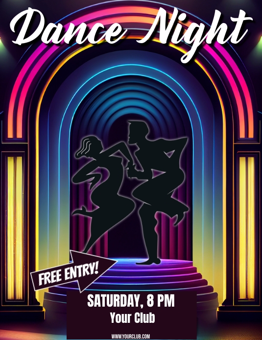 DANCE NIGHT Template | PosterMyWall