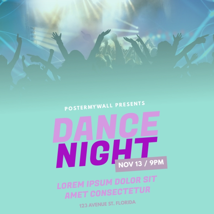 DANCE NIGHT Template | PosterMyWall