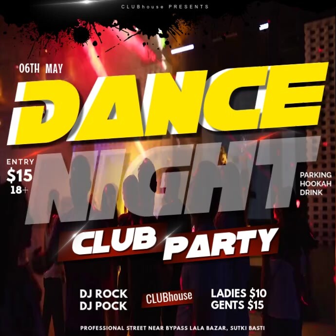 DANCE NIGHT Template | PosterMyWall