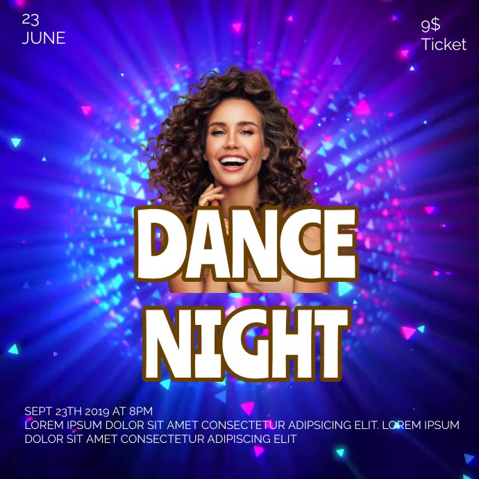 Dance night Template | PosterMyWall