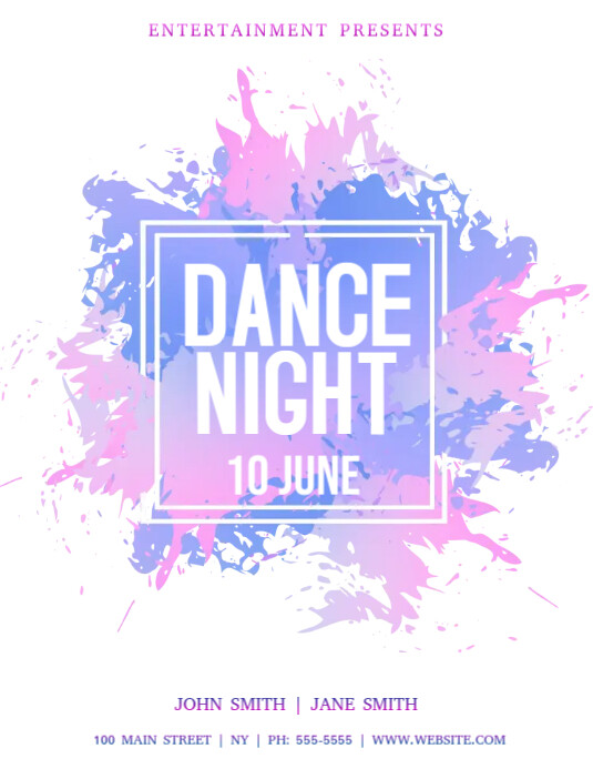 Dance Night Template | PosterMyWall