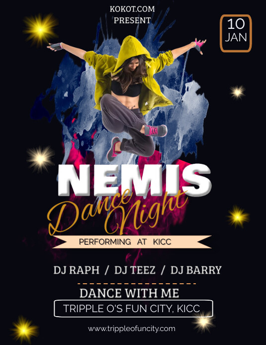 Dance Night Template | PosterMyWall
