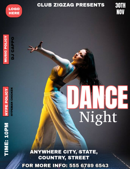 Dance night Template | PosterMyWall