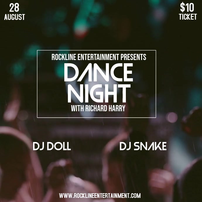 DANCE NIGHT Template | PosterMyWall