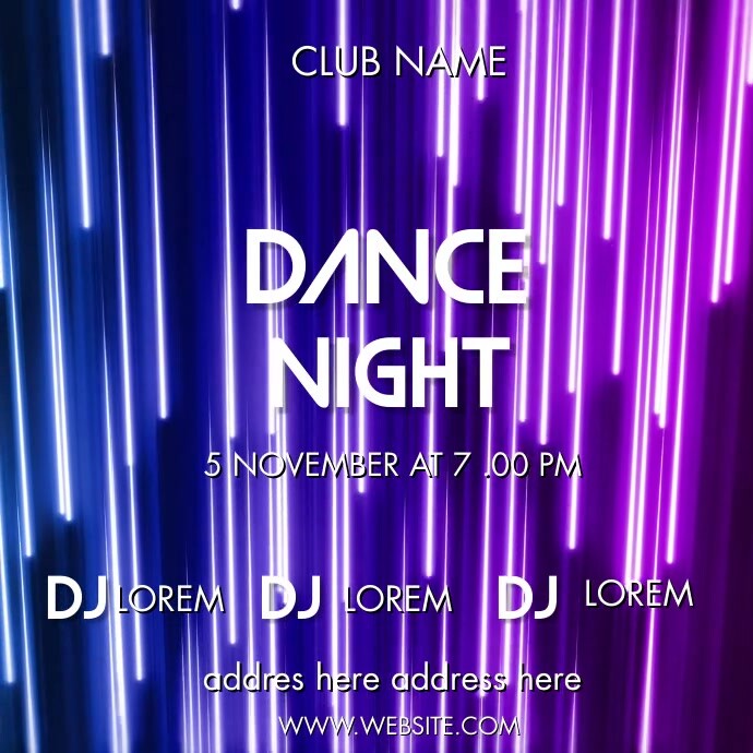 Copy of dance night | PosterMyWall