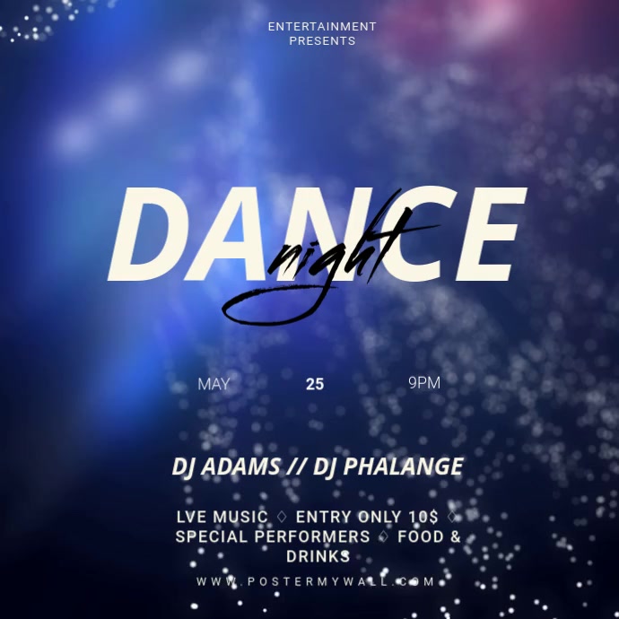 Dance Night Template | PosterMyWall