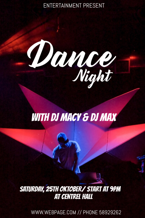 Dance night event flyer template | PosterMyWall