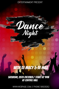 Dance night event flyer template | PosterMyWall