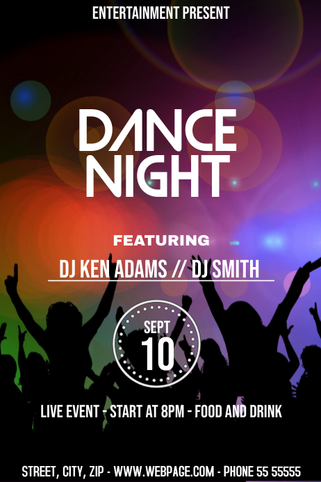 Copy of Dance night event flyer template | PosterMyWall