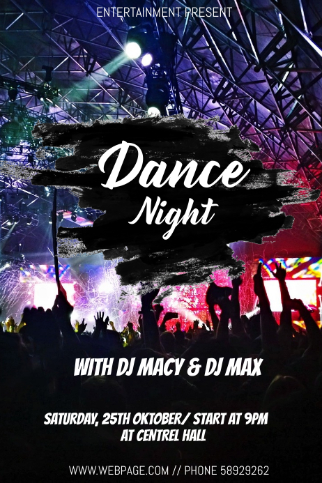Dance night event flyer template | PosterMyWall