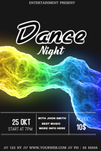 Dance night flyer template | PosterMyWall