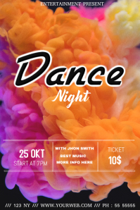 Dance party night flyer template | PosterMyWall