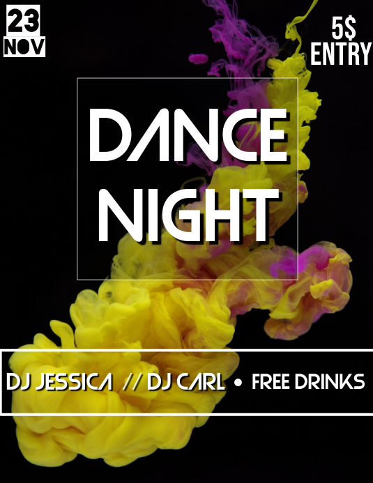Dance Night Flyer Template | PosterMyWall