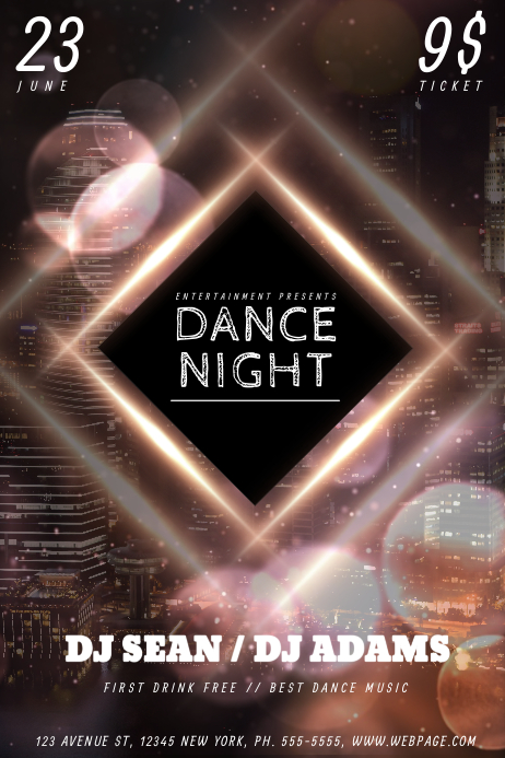 Dance Night Flyer Template | PosterMyWall