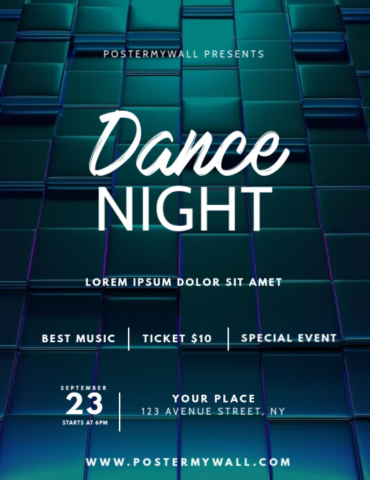 Dance Night Flyer Template | PosterMyWall