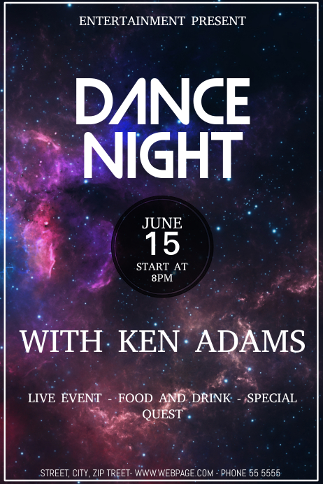 Dance night flyer template | PosterMyWall