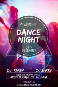 dance night flyer template | PosterMyWall