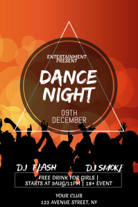 dance night flyer template | PosterMyWall