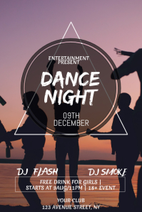 dance night flyer template | PosterMyWall
