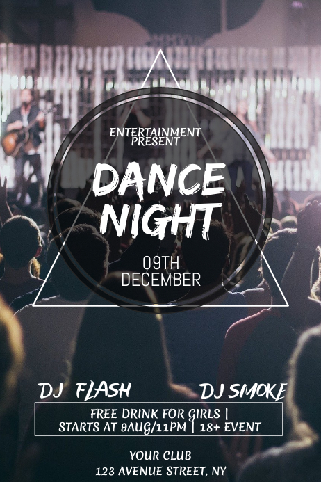 dance night flyer template | PosterMyWall